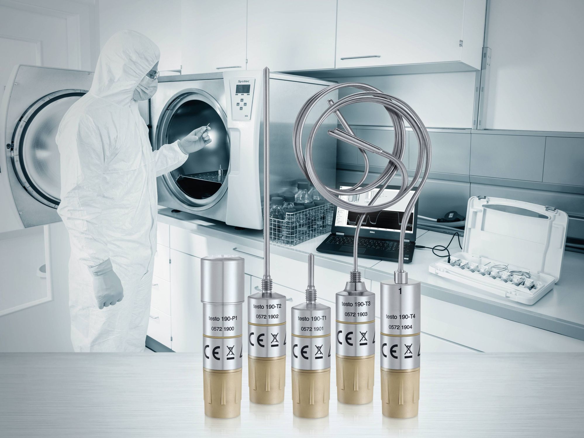 CFR temperature data logger with two long, flexible probes – testo 190 ...